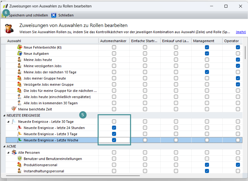 Wie weise ich Rollen zu und verlinke sie mit Benutzern und ...